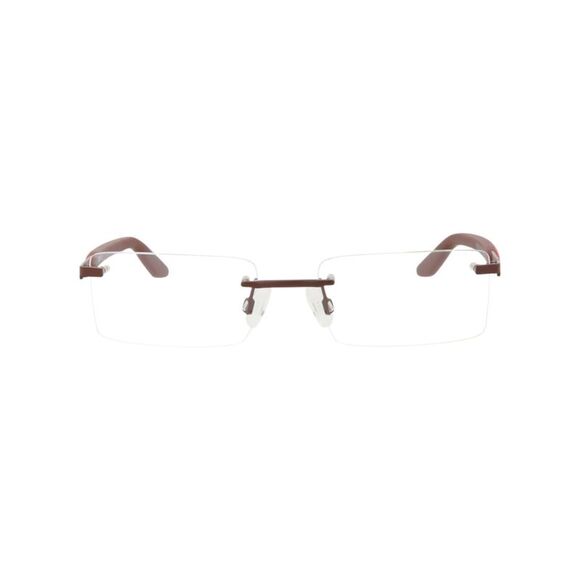 Puma | Accessories | Puma Squareframe Metal Optical Frames Brown Mens ...